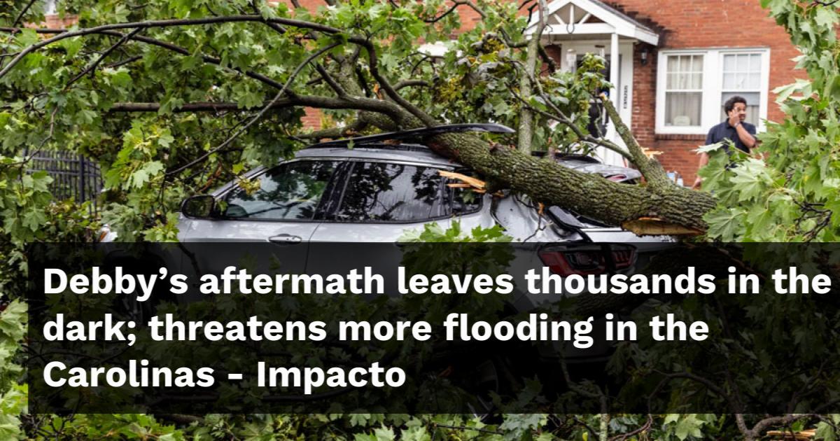 Debby's aftermath leaves thousands in the dark; threatens more flooding