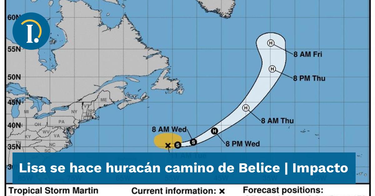 Lisa se hace huracán camino de Belice - Impacto
