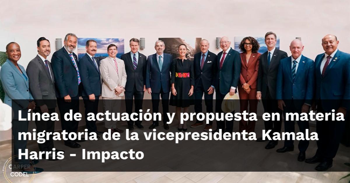 materia migratoria de la vicepresidenta Kamala Harris