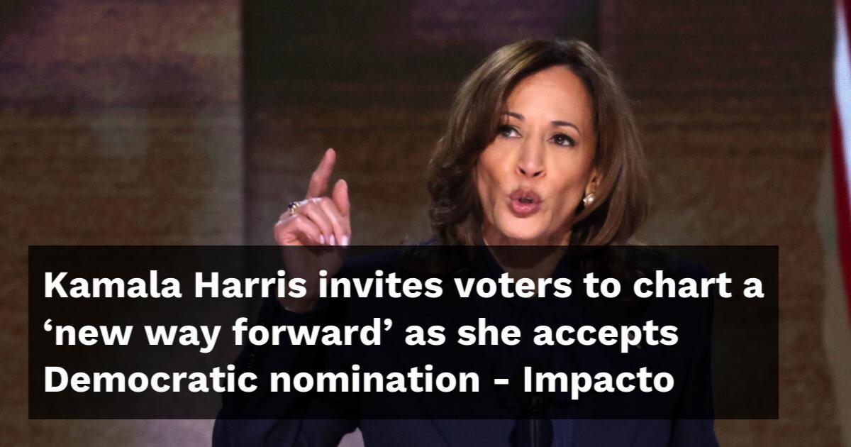 Kamala Harris invites voters to chart a 'new way forward' as she ...