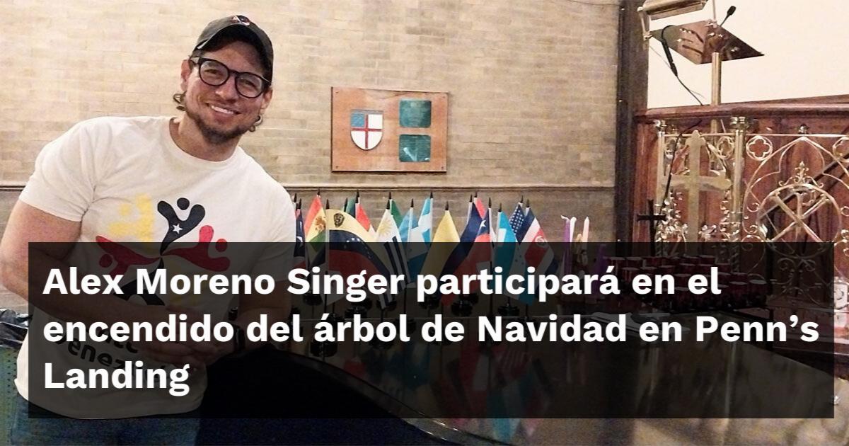 Alex Moreno Singer participará en el encendido del árbol de Navidad en ...