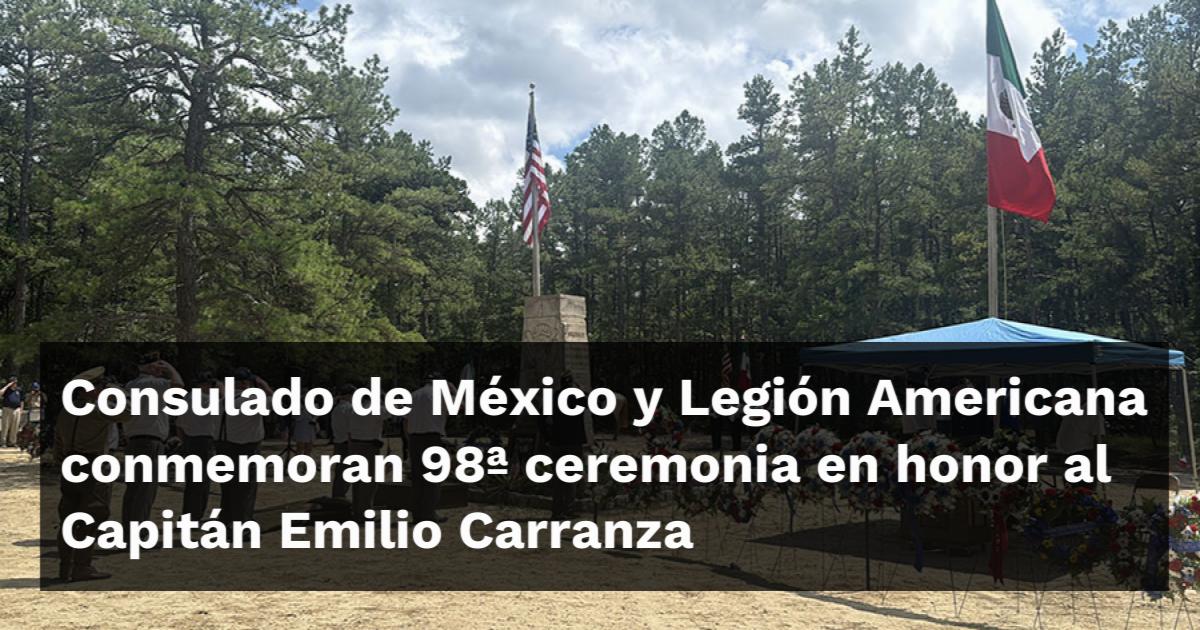 Consulado de México y Legión Americana conmemoran 98ª ceremonia en ...