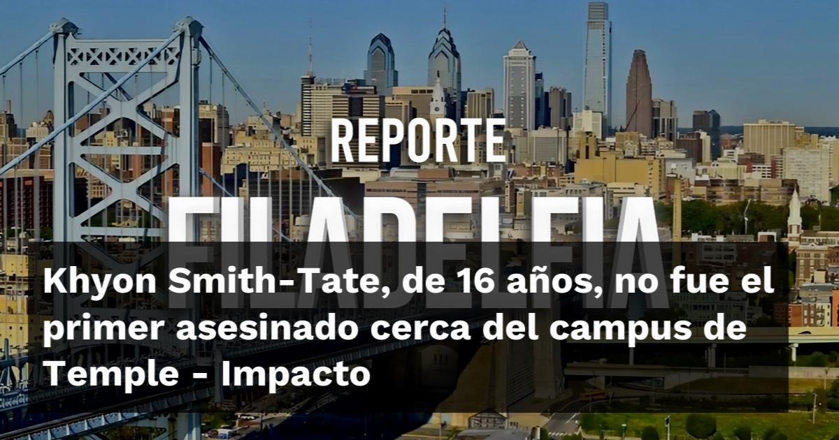 Khyon Smith-Tate, de 16 años, no fue el primer asesinado cerca del ...