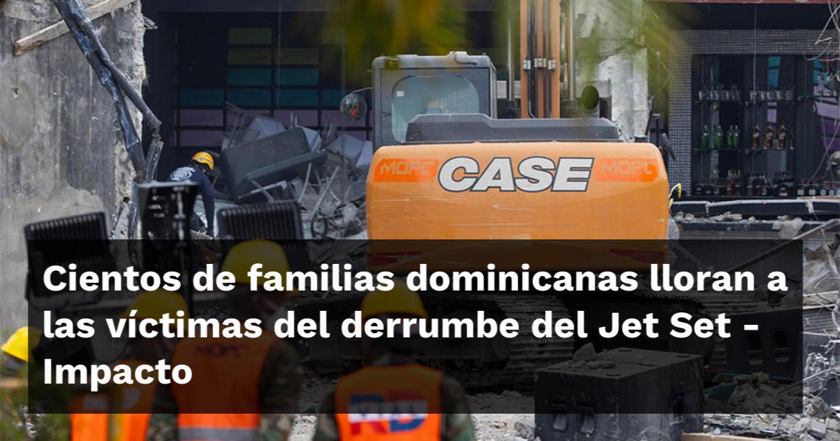 Cientos de familias dominicanas lloran a las víctimas del derrumbe del ...