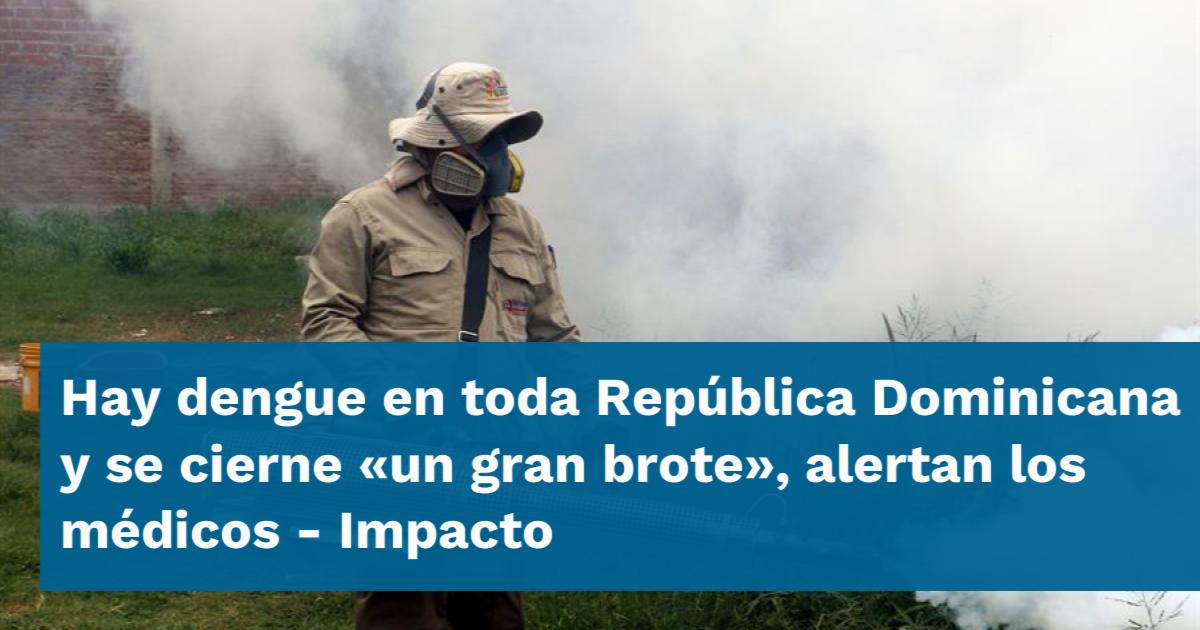 Hay dengue en toda República Dominicana y se cierne "un gran brote ...