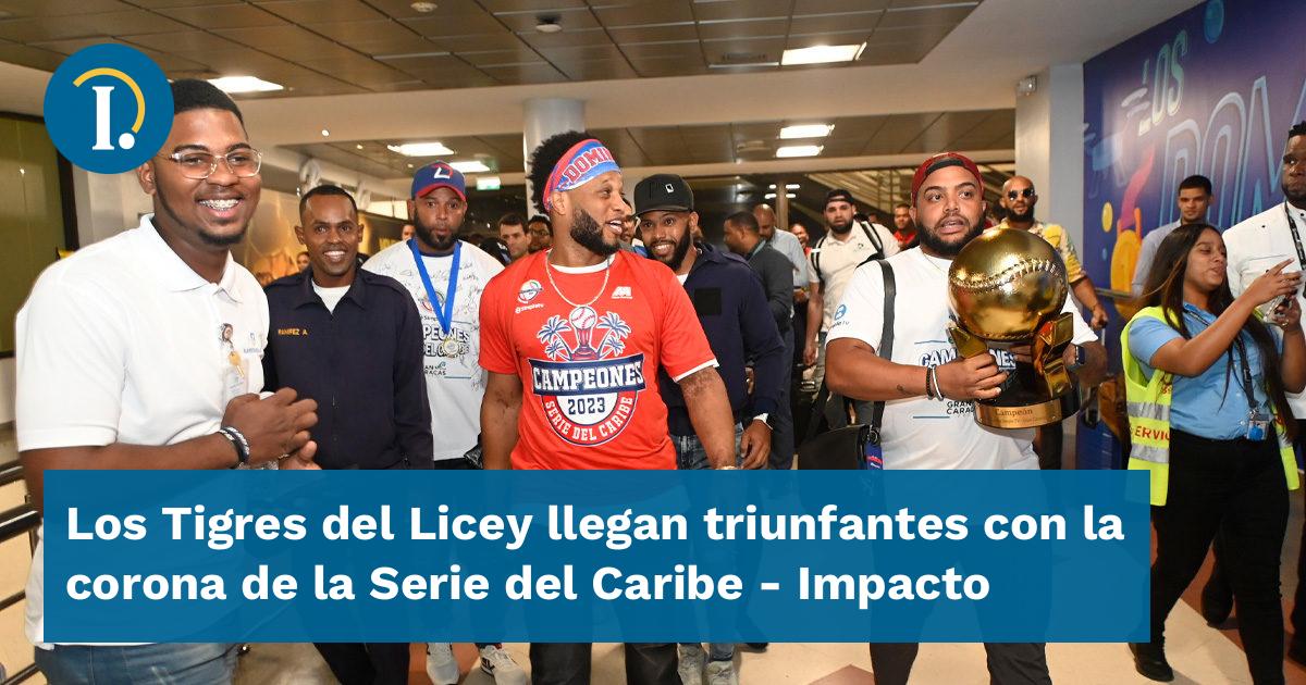 Los Tigres del Licey llegan triunfantes con la corona de la Serie del ...