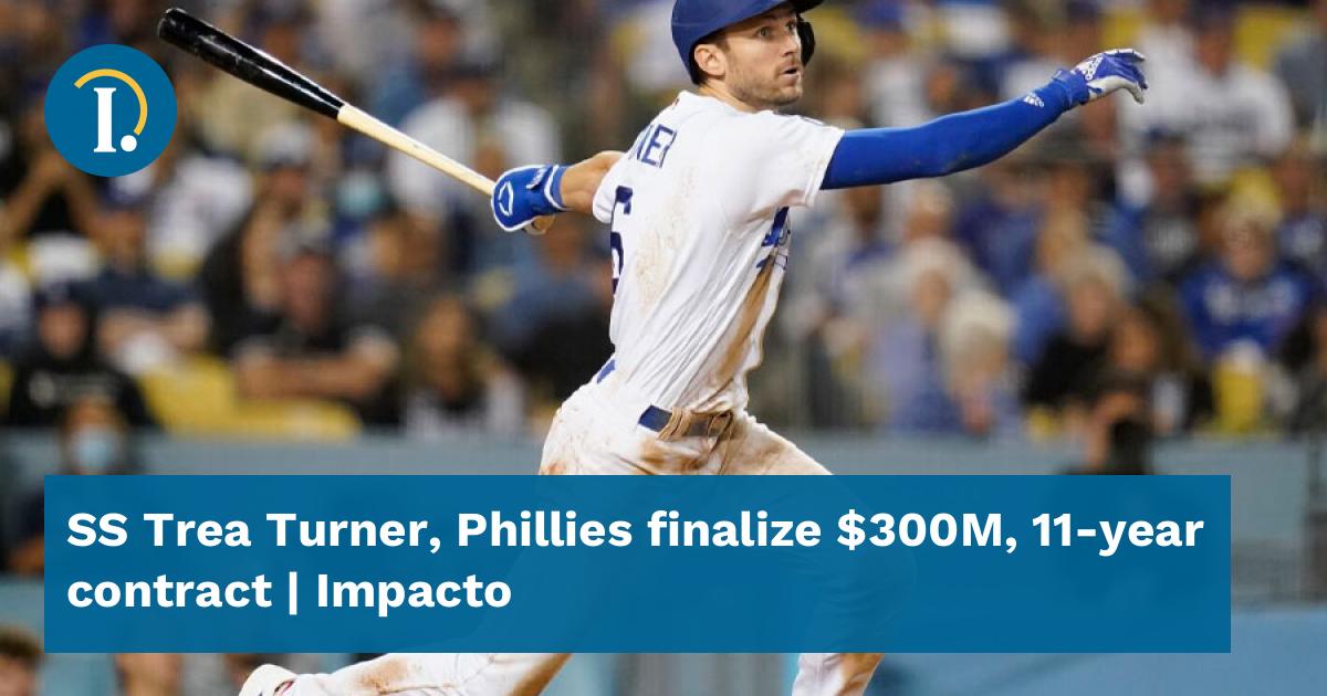 SS Trea Turner, Phillies finalize $300M, 11-year contract - Impacto