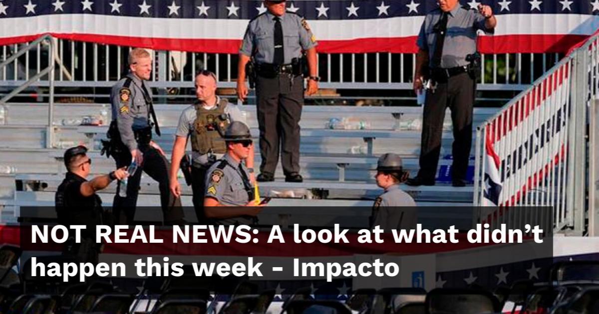 A look at what didn't happen this week