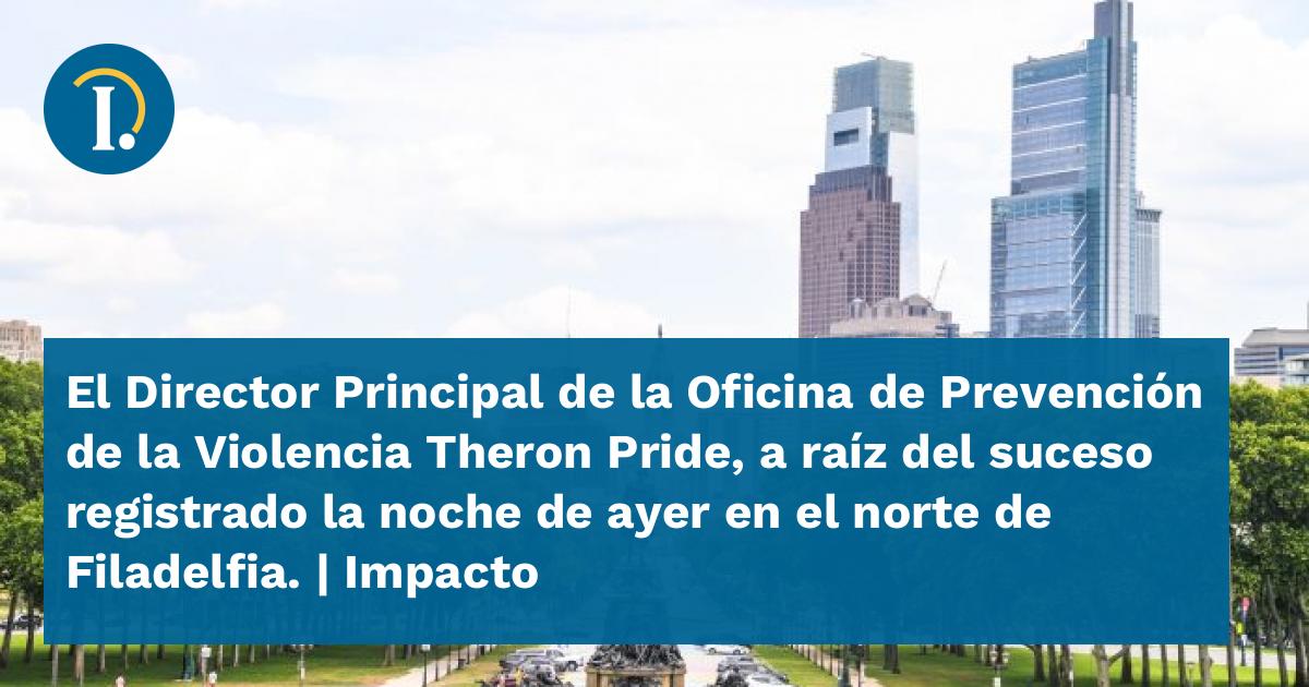 El Director Principal de la Oficina de Prevención de la Violencia ...