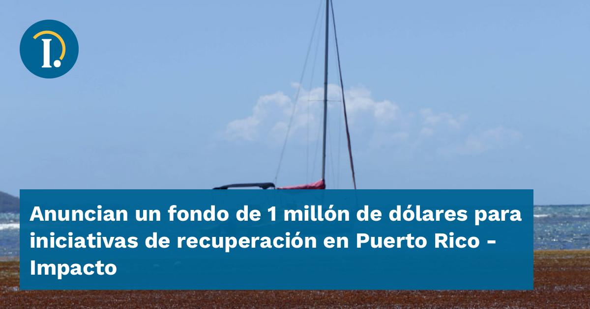 Anuncian un fondo de 1 millón de dólares para iniciativas de ...
