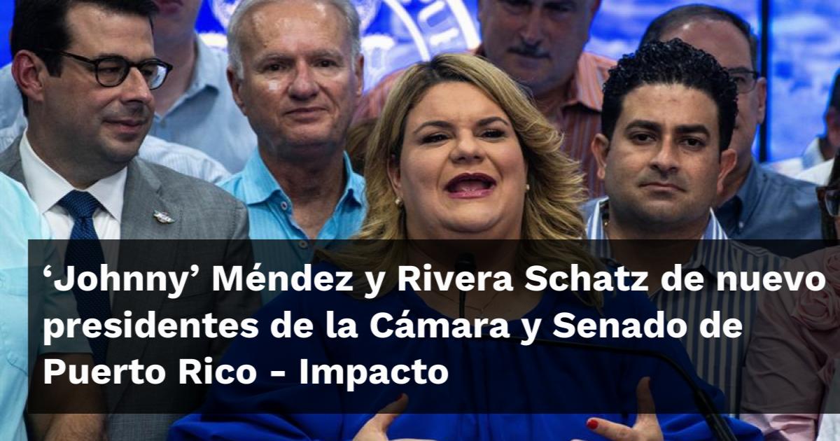 'Johnny' Méndez y Rivera Schatz de nuevo presidentes de la Cámara y ...