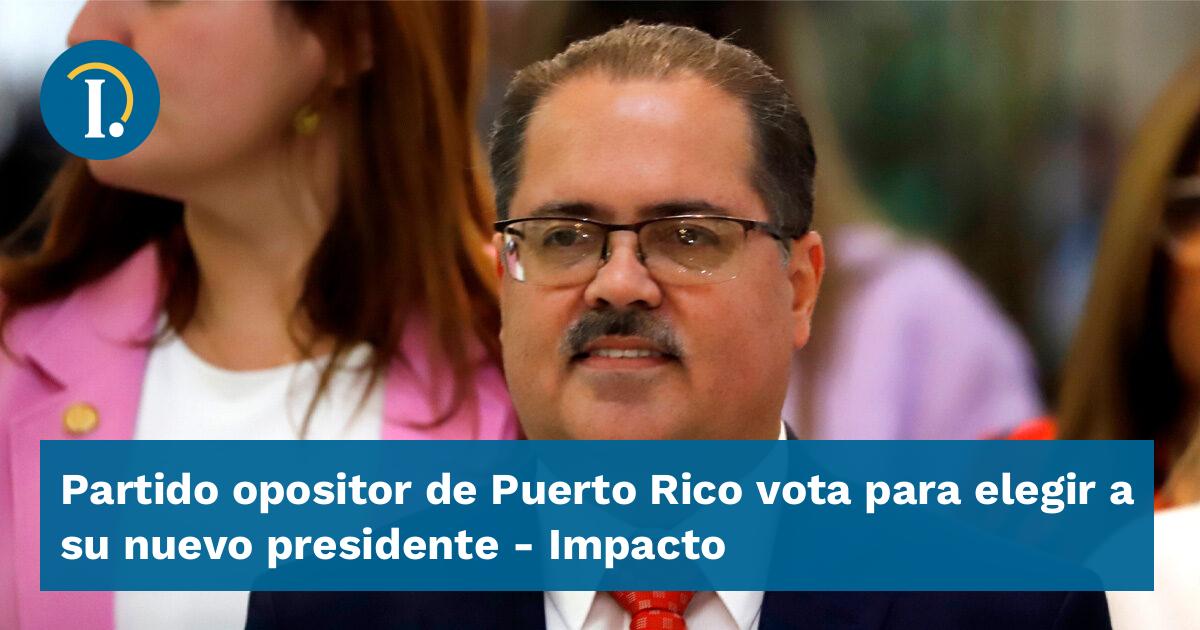 Partido opositor de Puerto Rico vota para elegir a su nuevo presidente ...