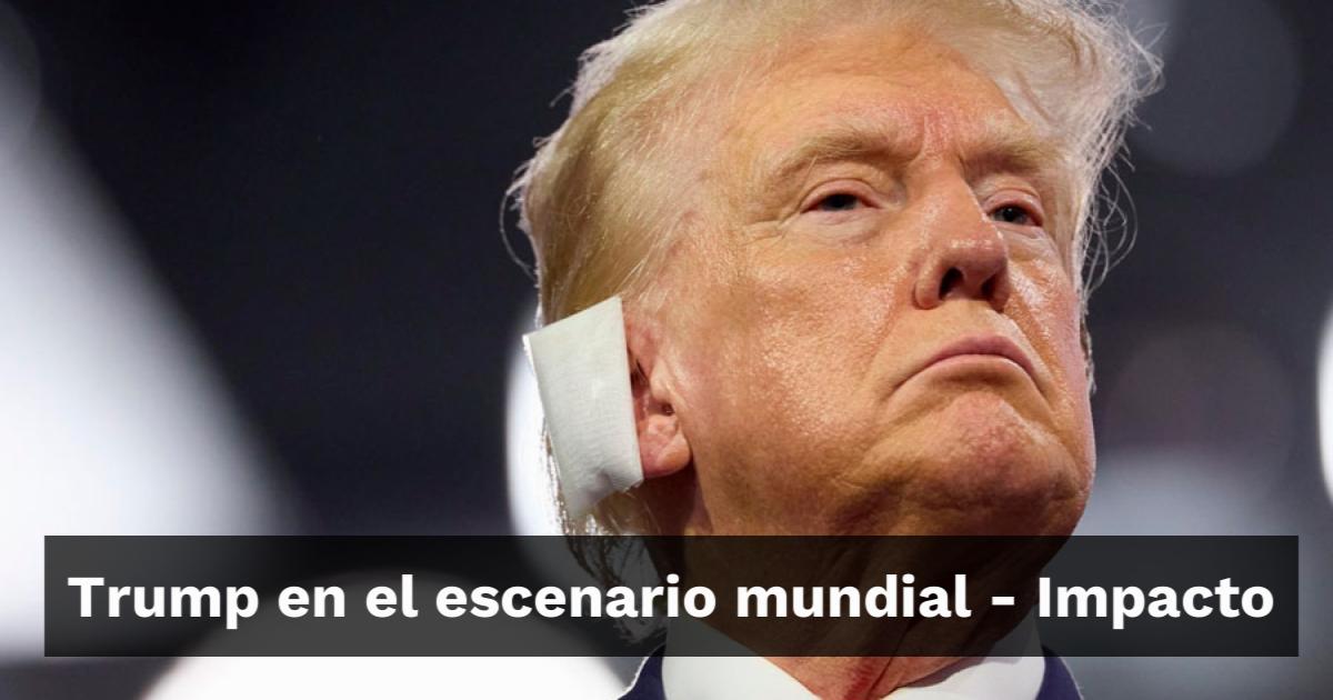 Trump es débil en el escenario mundial