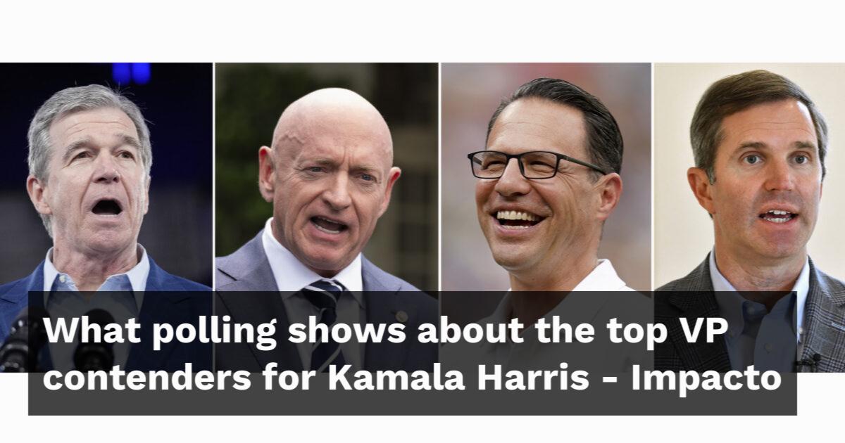 What polling shows about the top VP contenders for Kamala Harris