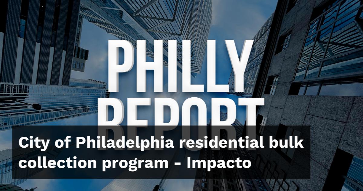 City of Philadelphia residential bulk collection program