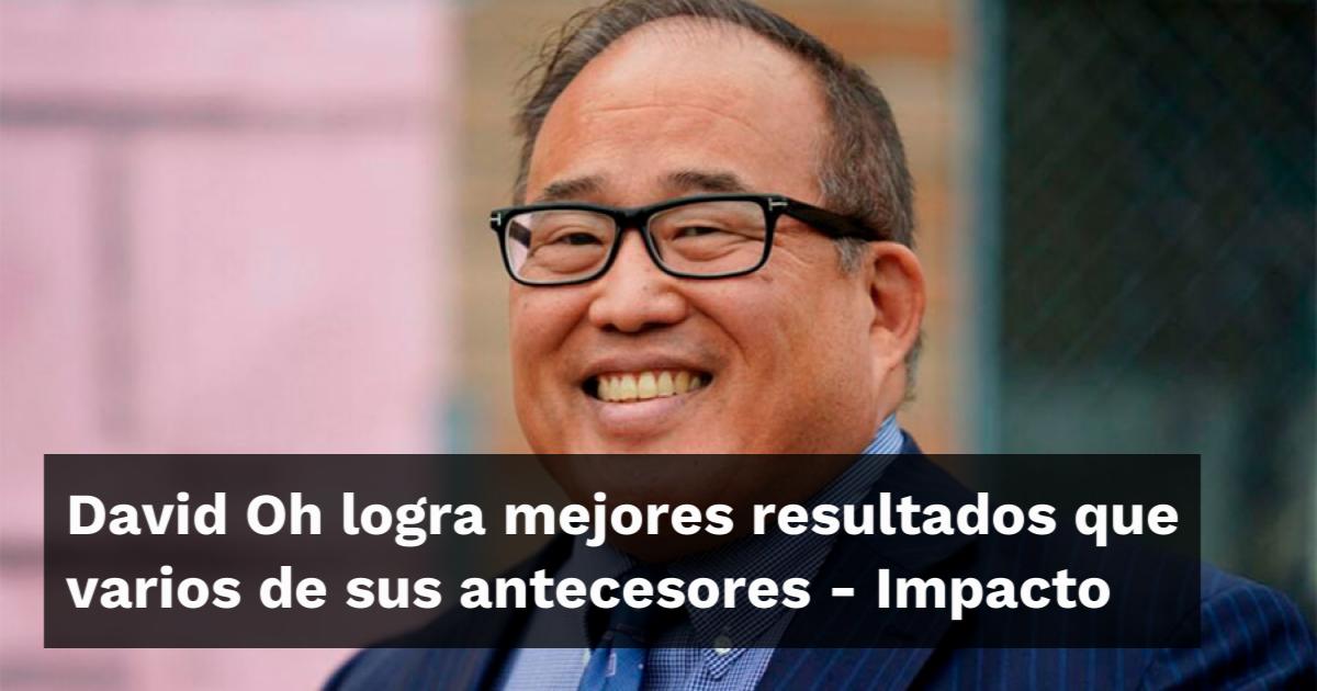 David Oh logra mejores resultados que varios de sus antecesores - Impacto
