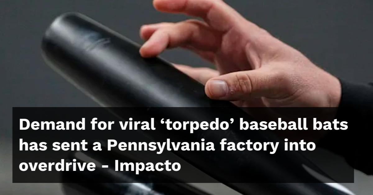 Demand for viral 'torpedo' baseball bats has sent a Pennsylvania ...