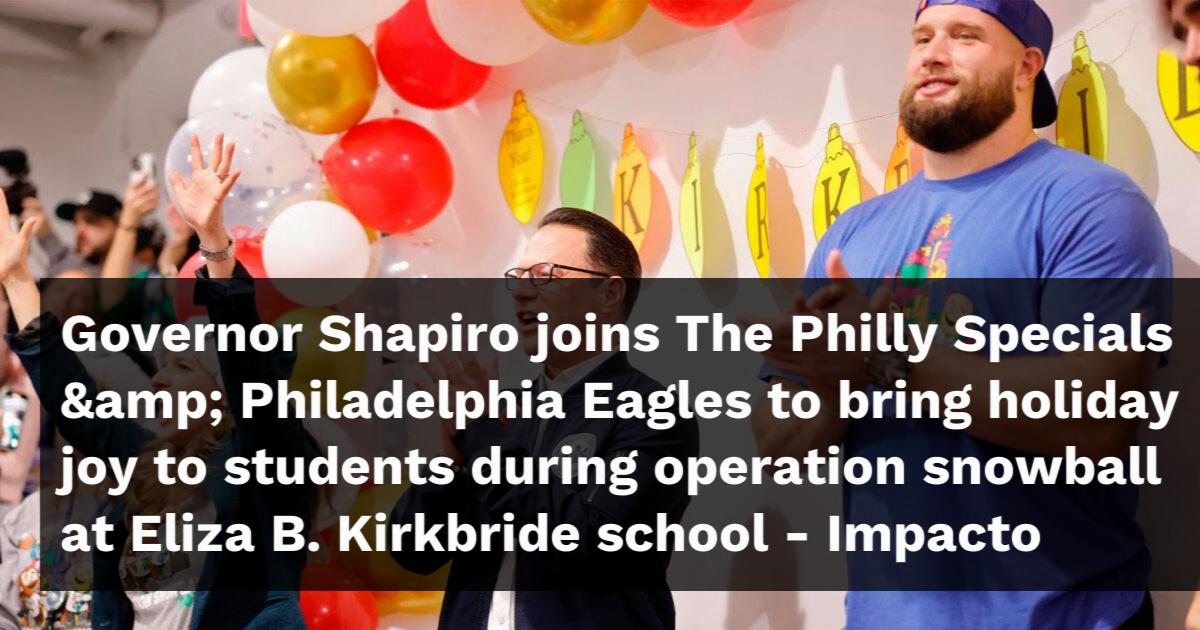 Governor Shapiro joins The Philly Specials & Philadelphia Eagles to ...