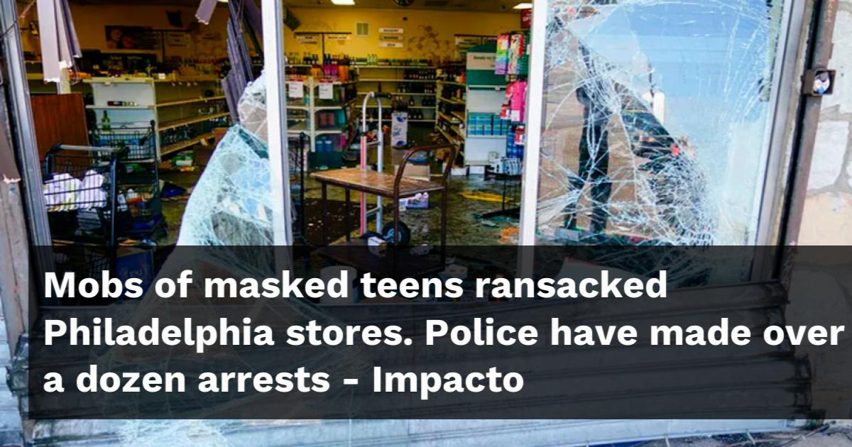Mobs of masked teens ransacked Philadelphia stores. Police have made ...