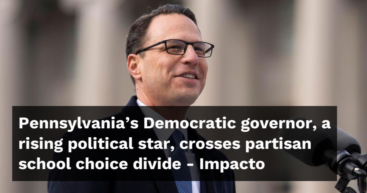 Pennsylvania's Democratic governor, a rising political star, crosses ...