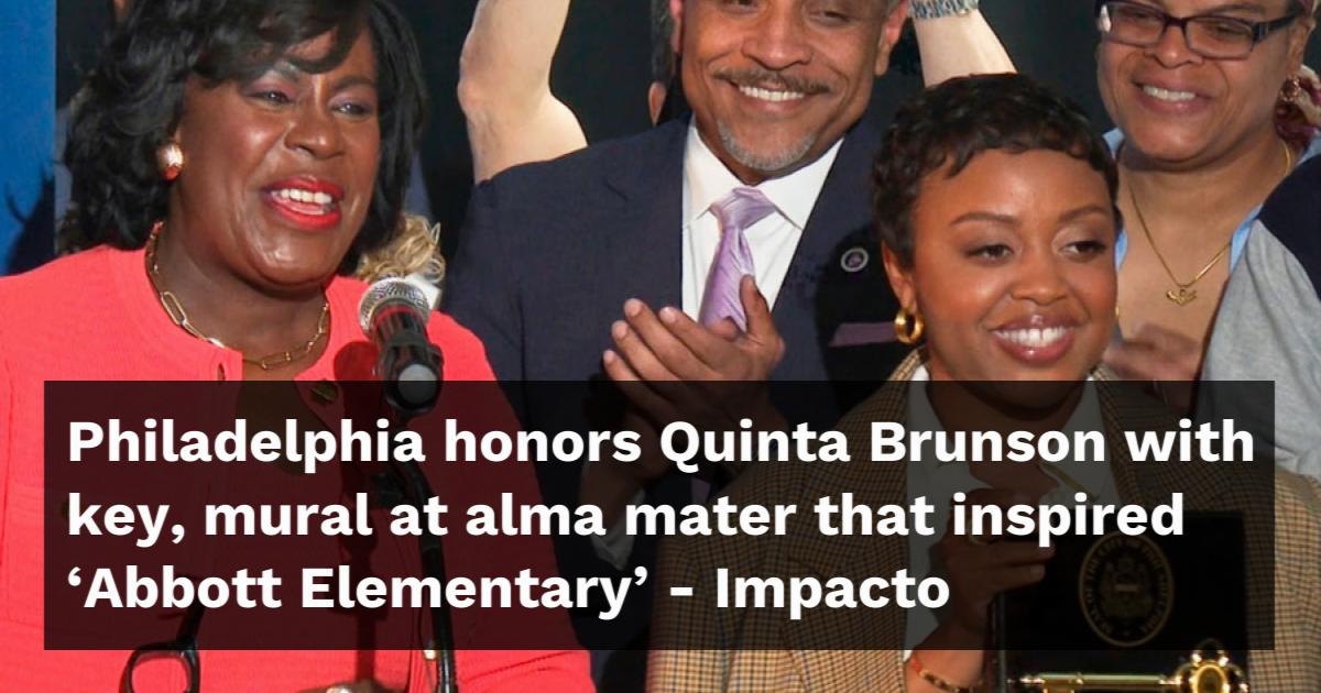 Philadelphia honors Quinta Brunson with key, mural at alma mater that ...
