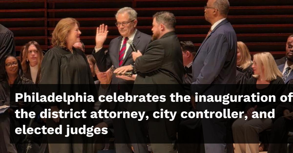 Philadelphia celebrates the inauguration of the district attorney, city ...