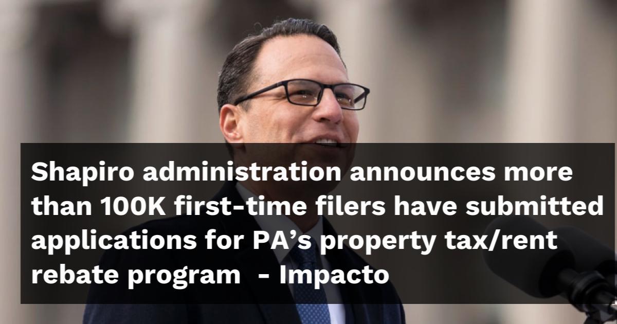 Shapiro administration announces more than 100K first-time