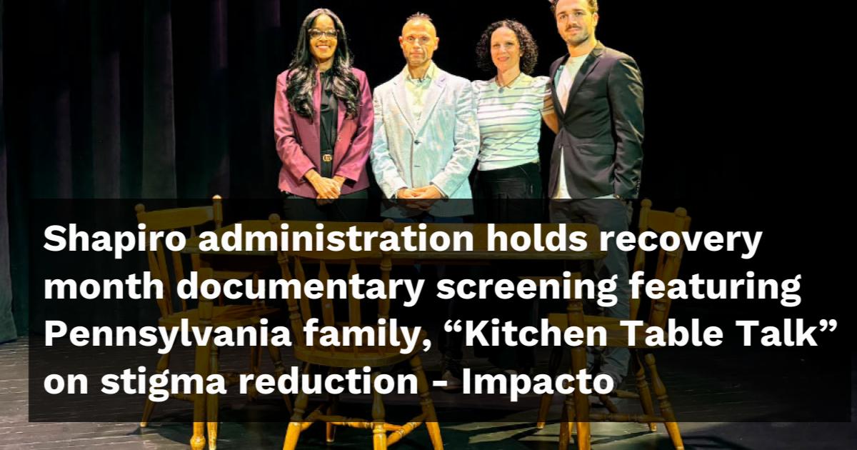 Shapiro administration holds recovery month documentary screening ...