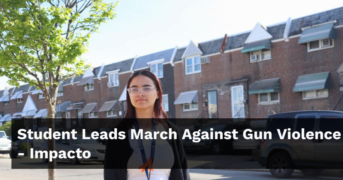 Student Leads March Against Gun Violence