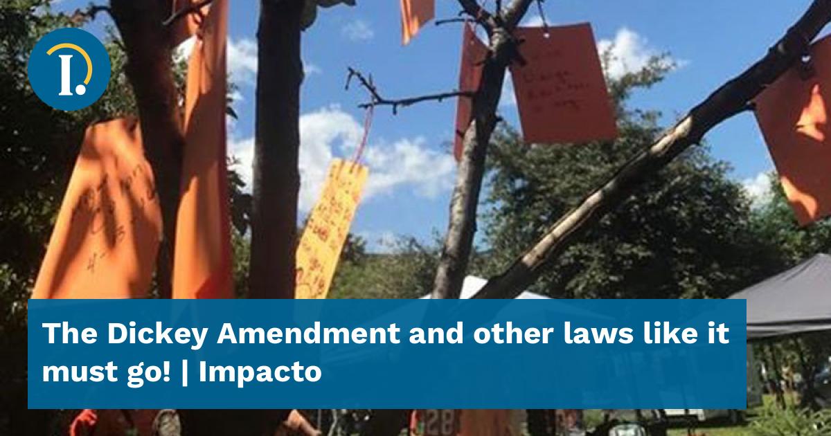 The Dickey Amendment and other laws like it must go! - Impacto