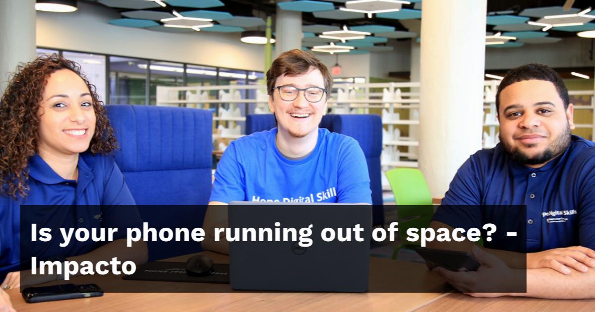 Is your phone running out of space?